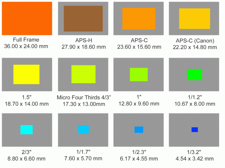 What is the sensor size of the camera? - Taplic